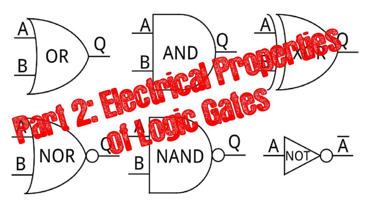 Logic Gates Tutorial 2 Electrical Properties Of Logic Gates Circuit Logic Gates Tutorial 2 Electrical Properties Of Logic Gates Circuit